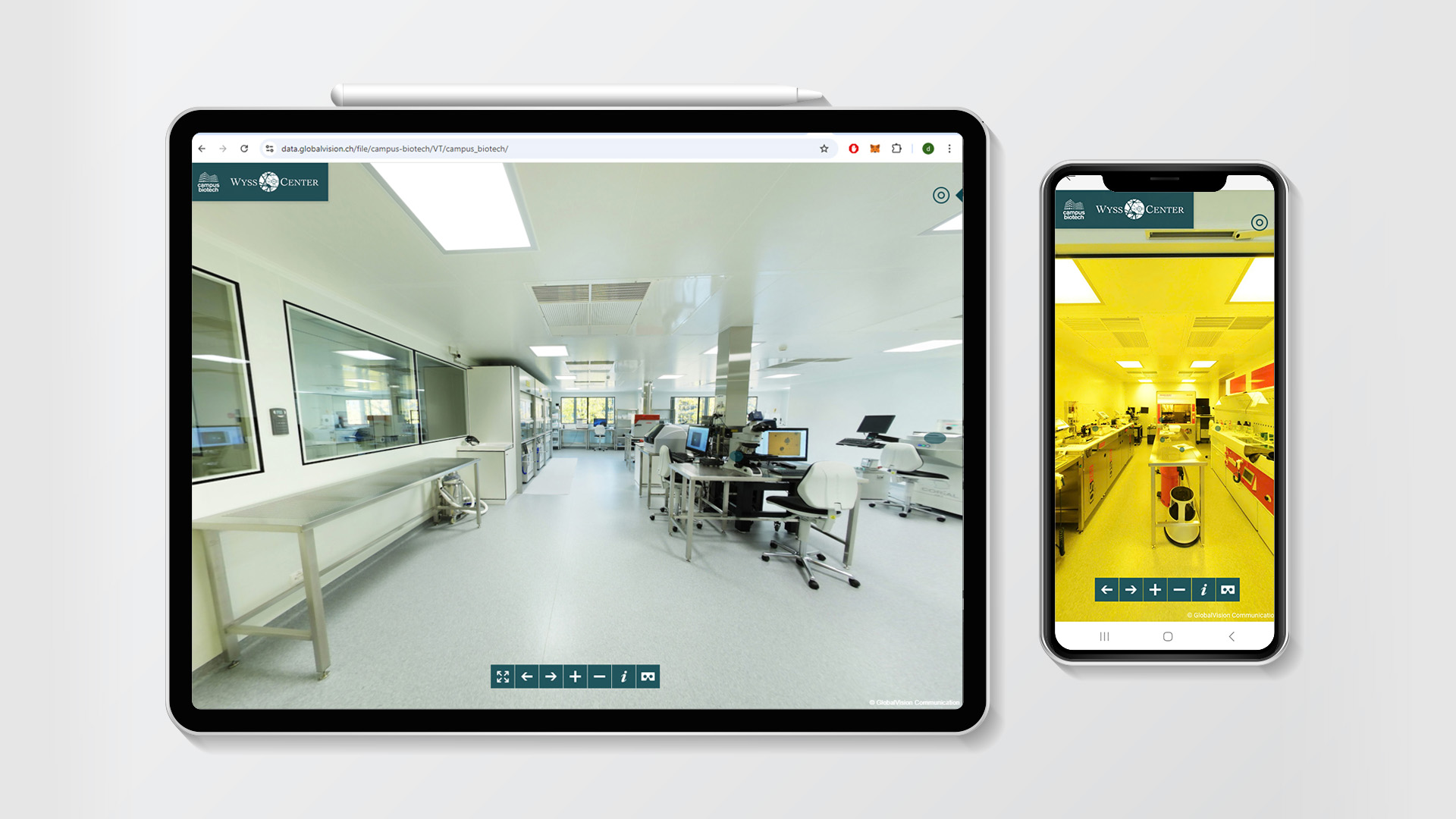 360° VR Campus Biotech Wyss Center | Research lab 360°
